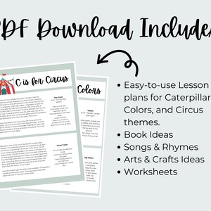 C Theme Preschool Curriculum Bundle | Homeschool Lesson Plan Bundle ...