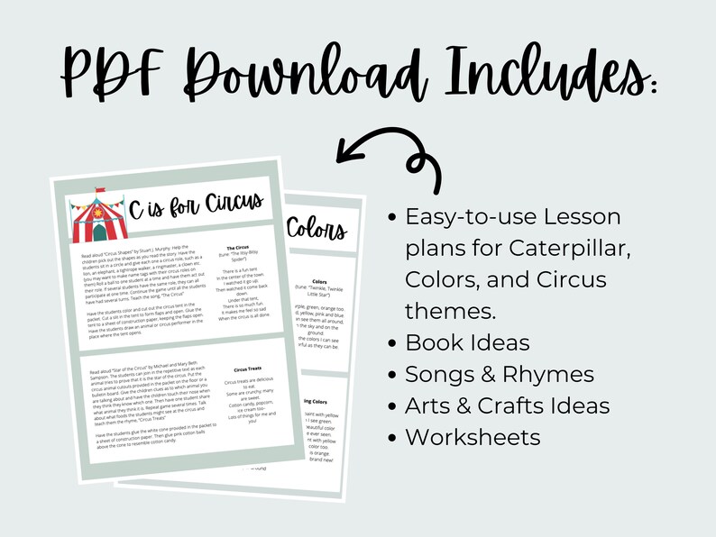 C Theme Preschool Curriculum Bundle | Homeschool Lesson Plan Bundle ...