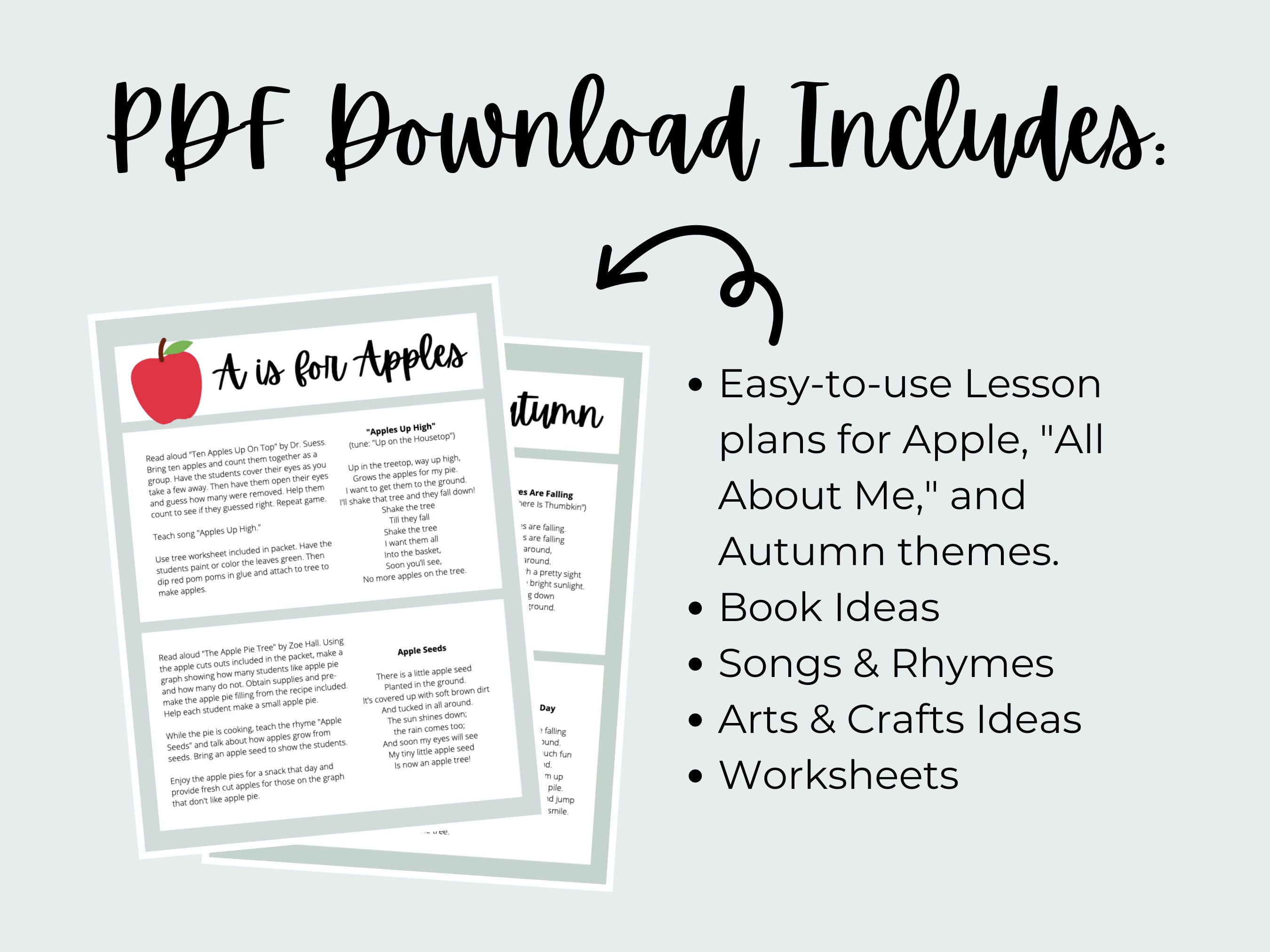 A Theme Preschool Curriculum Bundle Homeschool Lesson Plan - Etsy