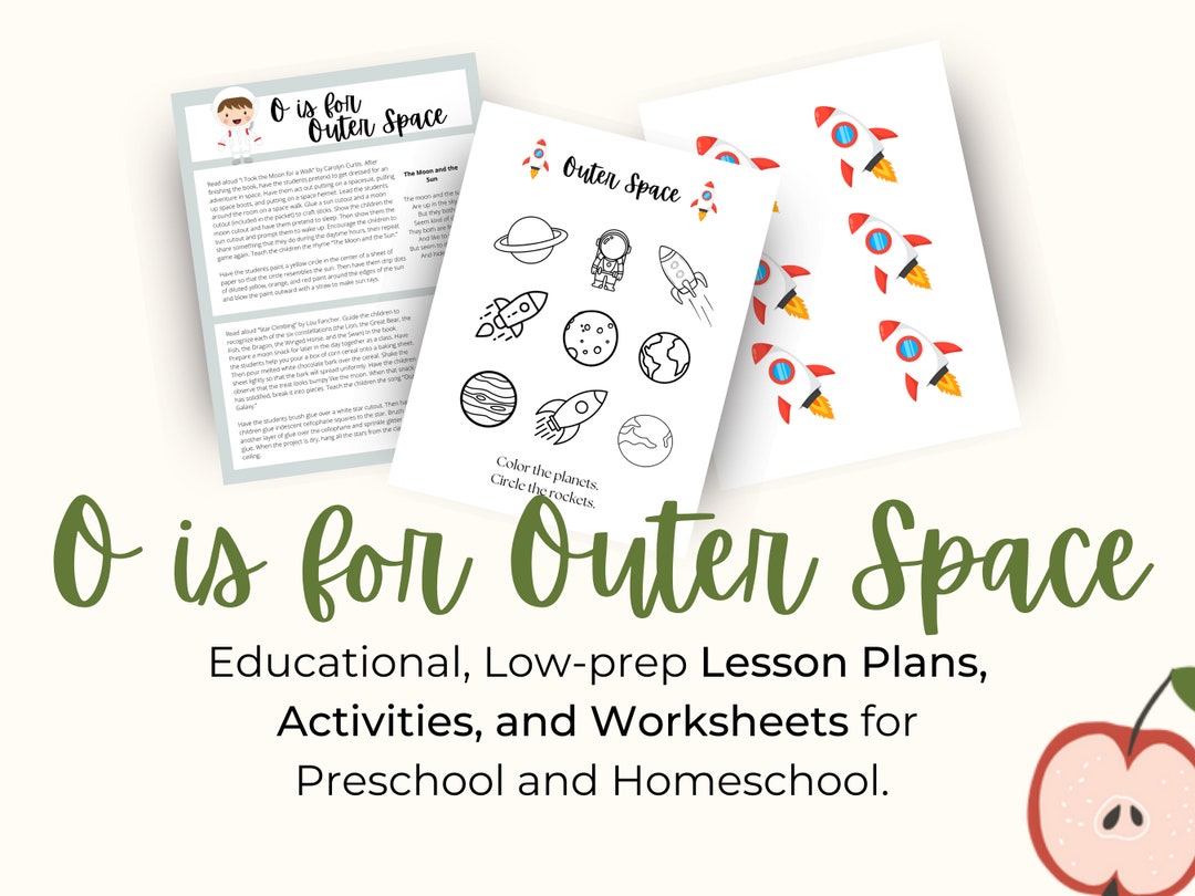 Outer Space Theme Printable Preschool Lesson Plans | Printable ...