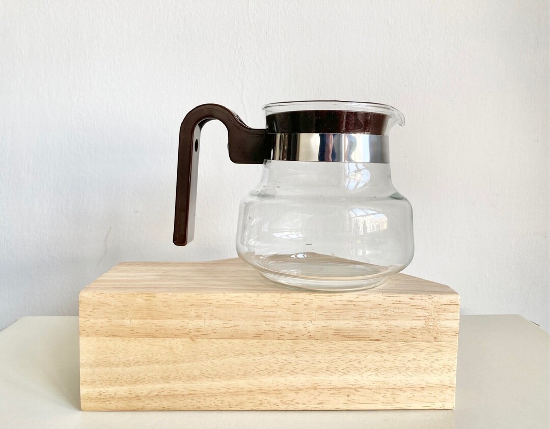 Pyrex Glass Teapot Made in France, Brown Coffee Carafe, Teapot With ...