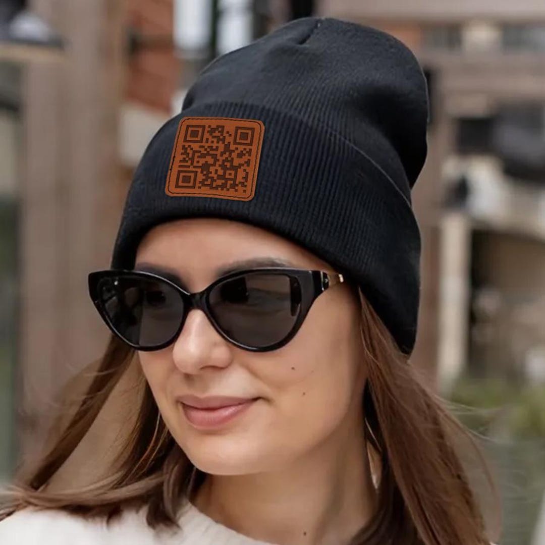 Custom QR Code Hat Scan Me Beanie Hat Perfect Birthday Gift for Grandpa ...