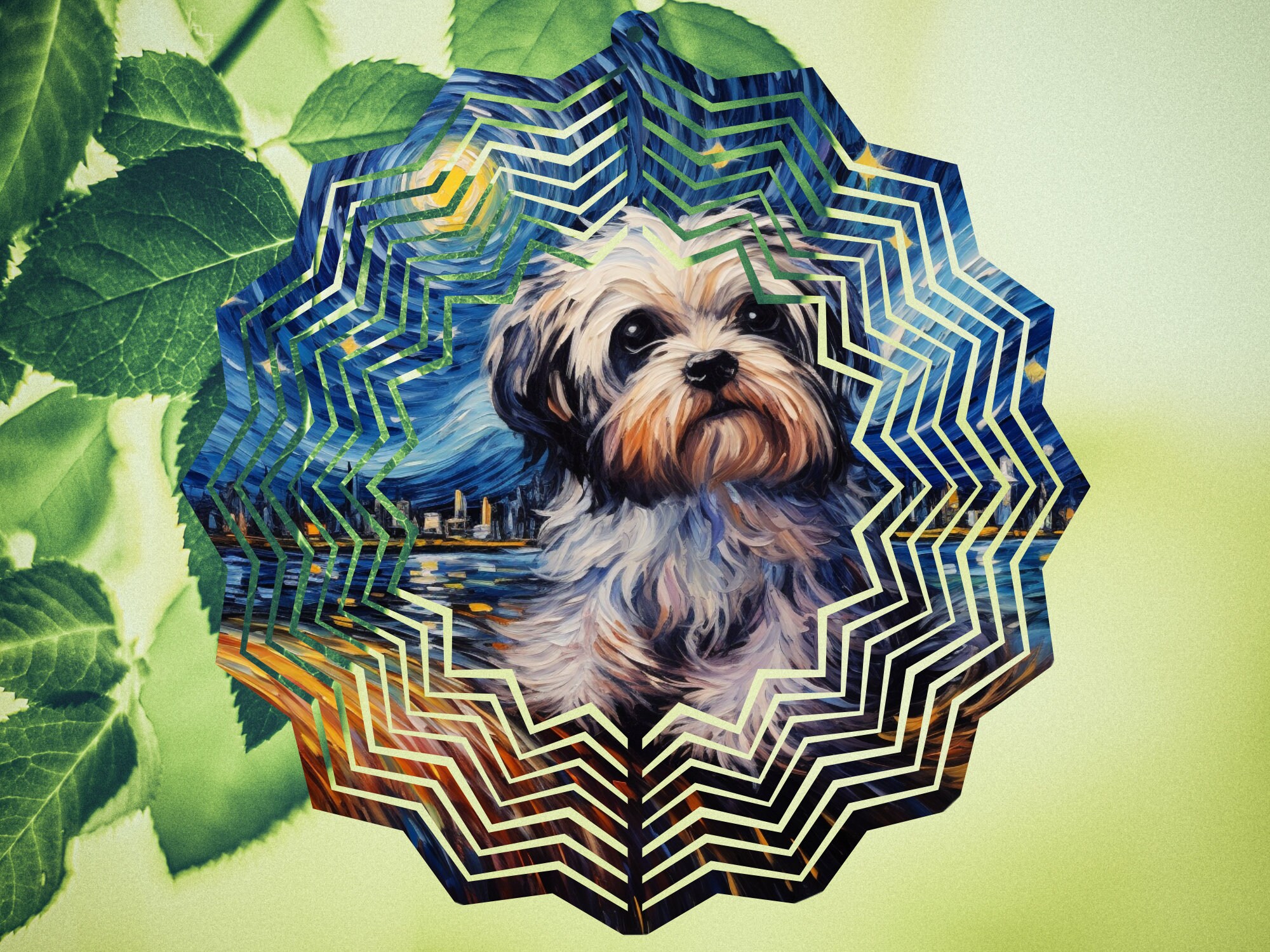Shih Tzu Dog Wind Spinner Sublimation Design Template Wind - Etsy