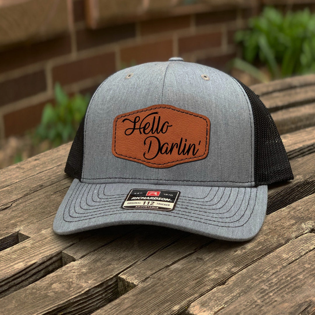 Hello Darlin Hat Hello Darlin Leather Patch Hat Gifts for Cowgirl Cow ...