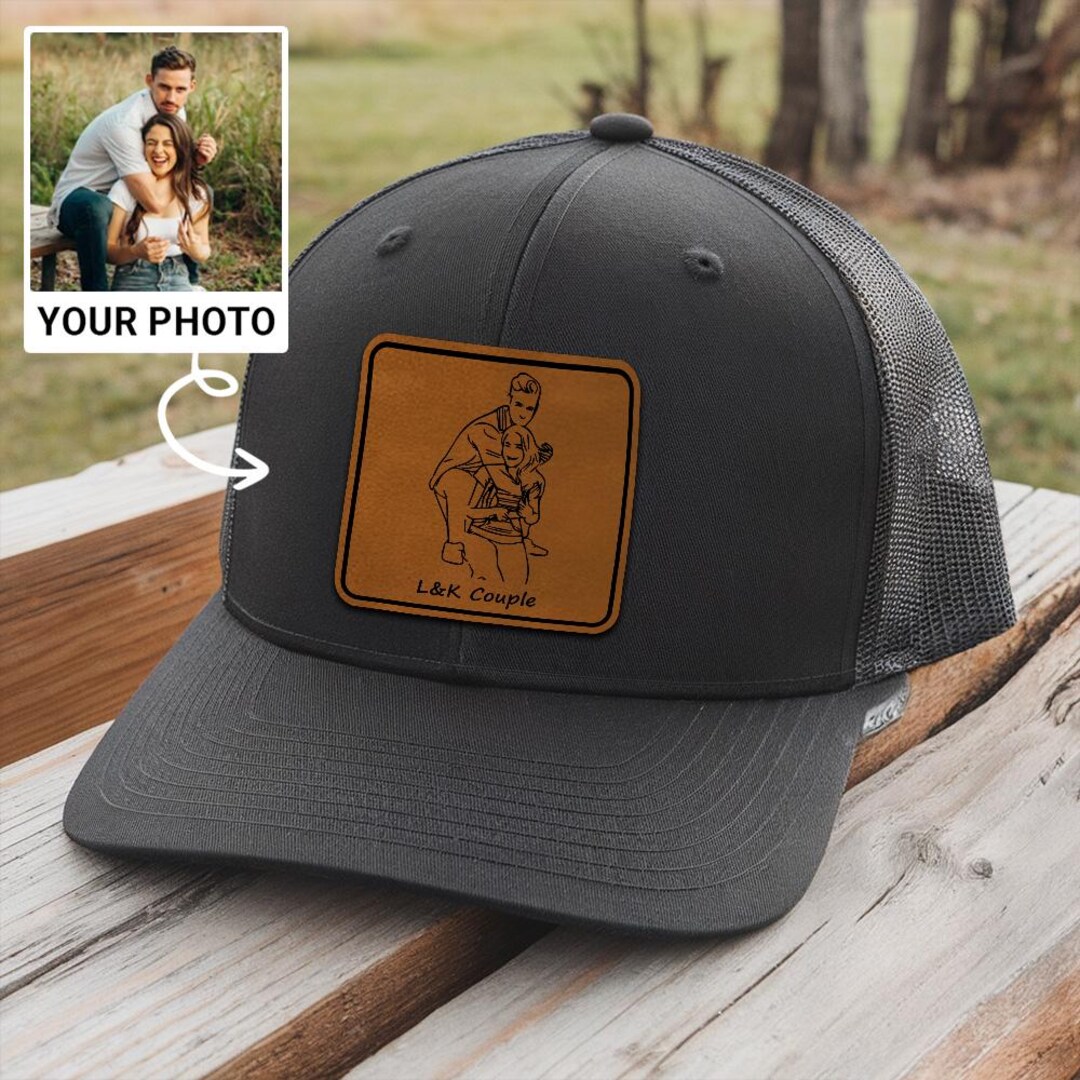 Custom Family Photo Hat Family Portrait From Photo Personalized Gift ...
