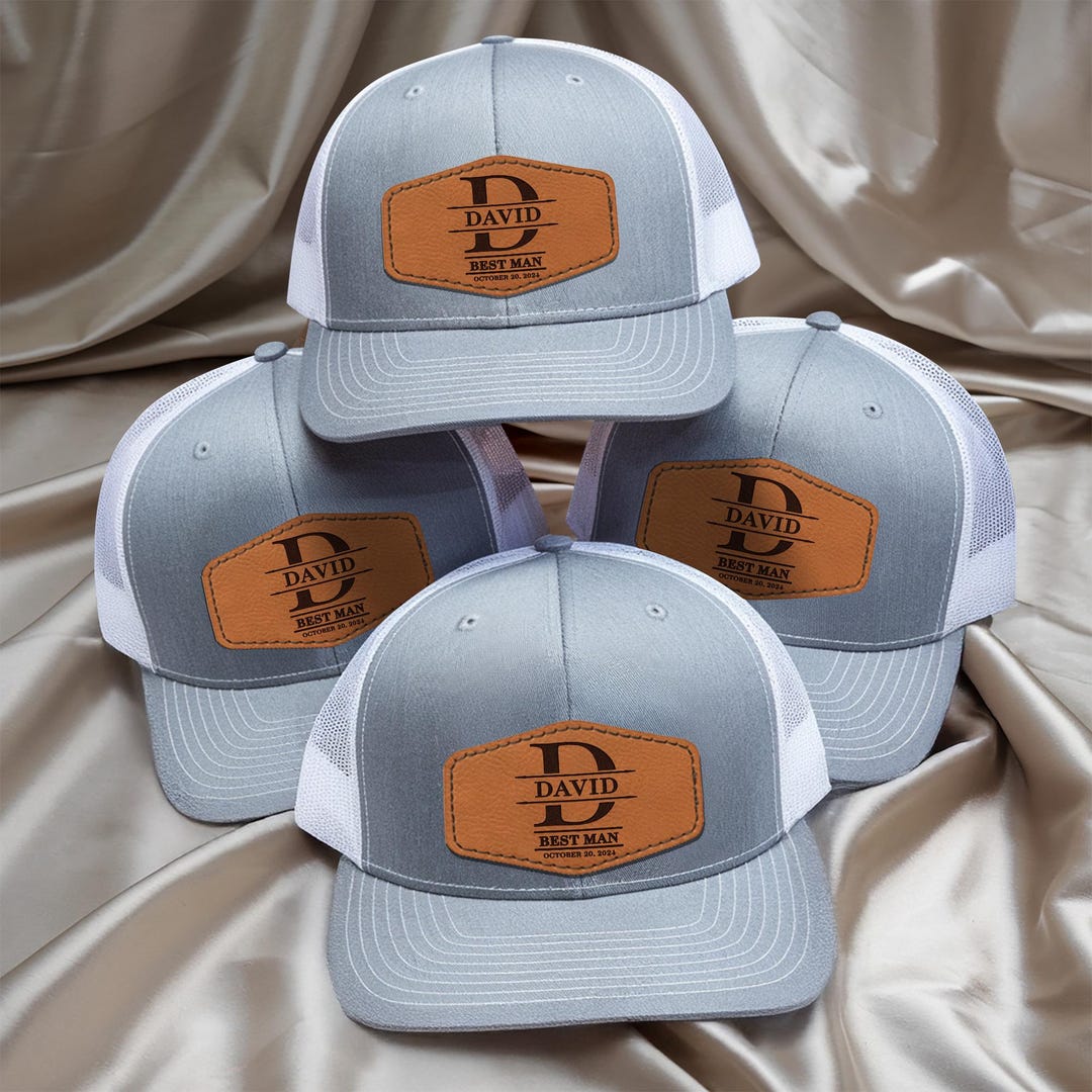 Custom Groomsman Name, Best Man Hat, Groomsmen Hat, Groomsman Gift ...