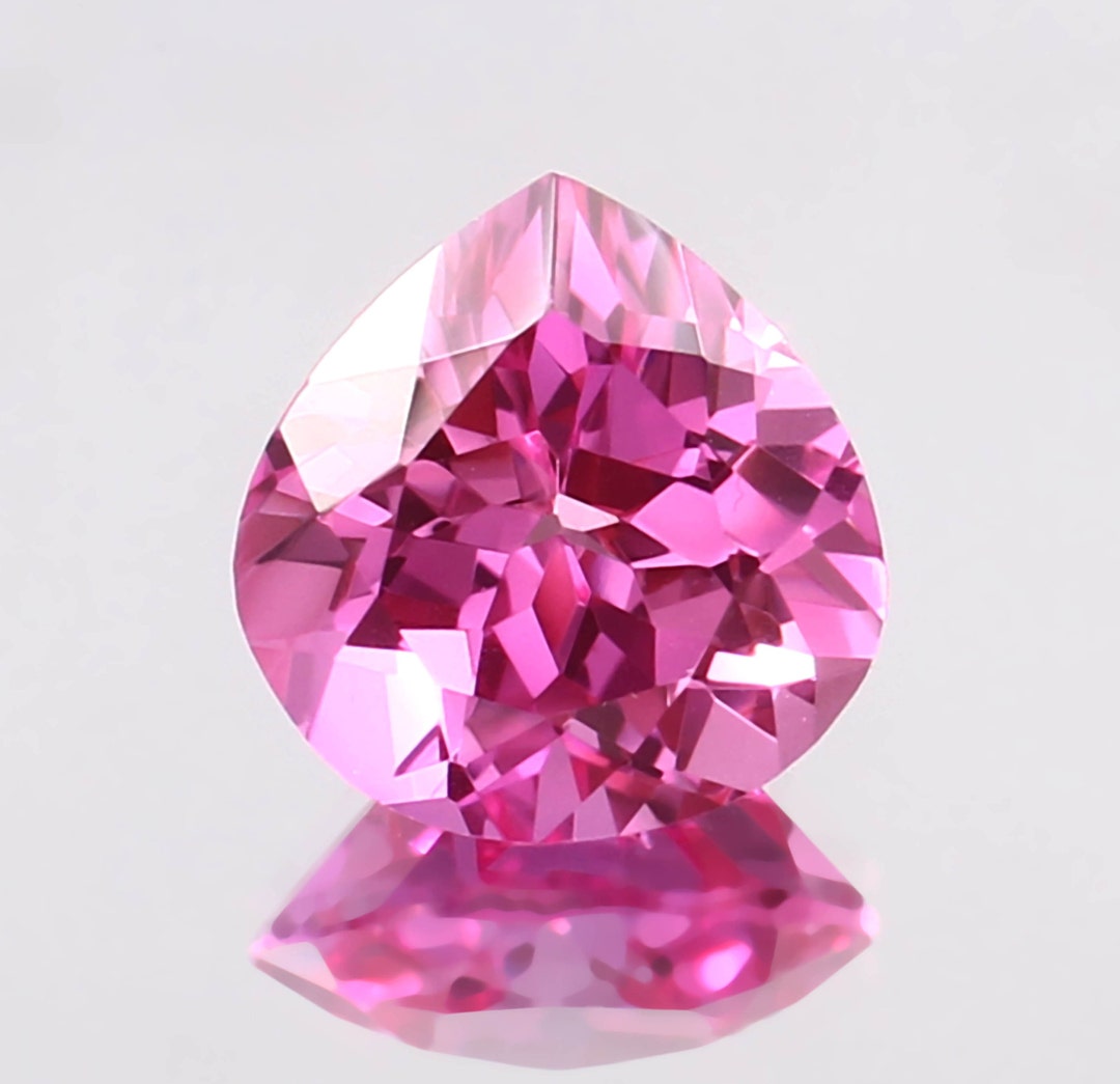 Natural Ceylon Pink Sapphire: Heart Cut Loose Gemstone, 8.10 Carat - Etsy