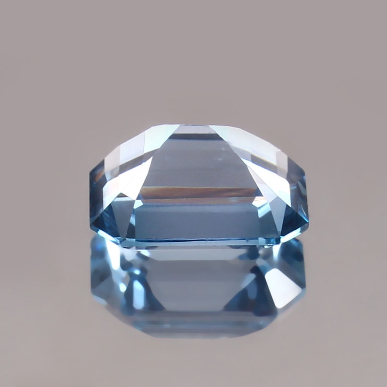9 Carat Brazilian Blue Aquamarine Radiant Cut Gemstone - Etsy