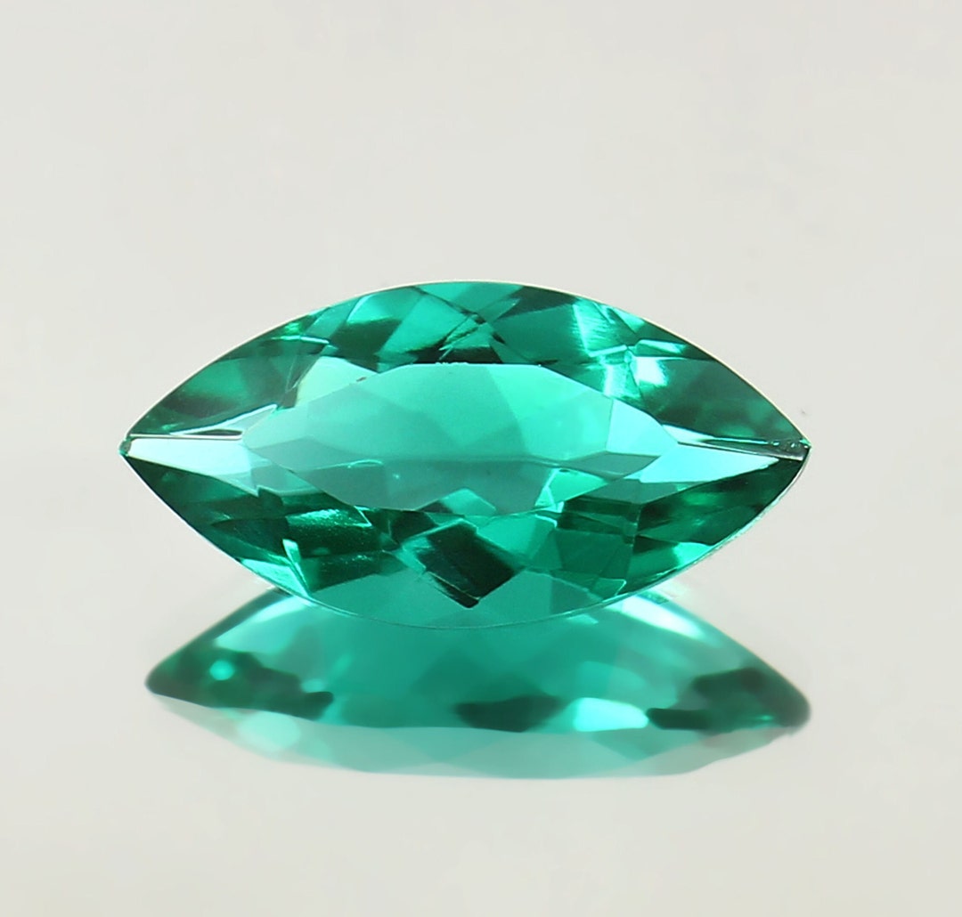 AAA+ 16x8 MM Zambian Emerald Loose Marquise Gemstone Cut, Green Emerald ...