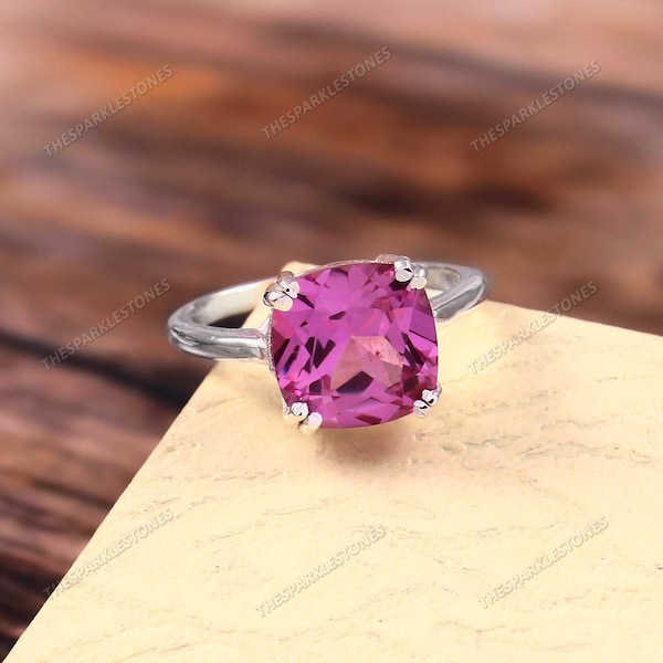 Pink Sapphire Ring - Etsy