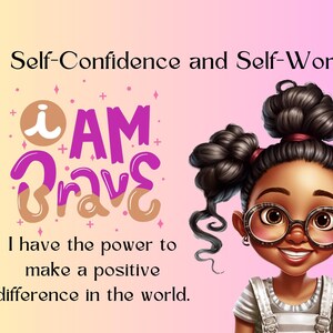 Self-care Empower Lives Girls Confidence Affirmation Cards - Etsy