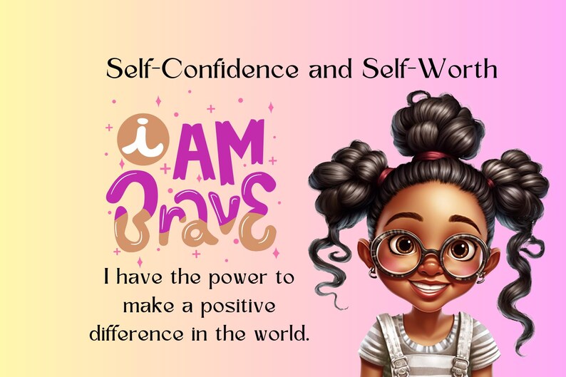 Self-care Empower Lives Girls Confidence Affirmation Cards - Etsy