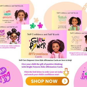 Self-care Empower Lives Girls Confidence Affirmation Cards - Etsy