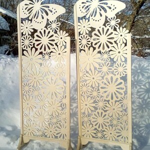 Digital Product - Butterfly Iron Gate Screen Laser Cut - Etsy