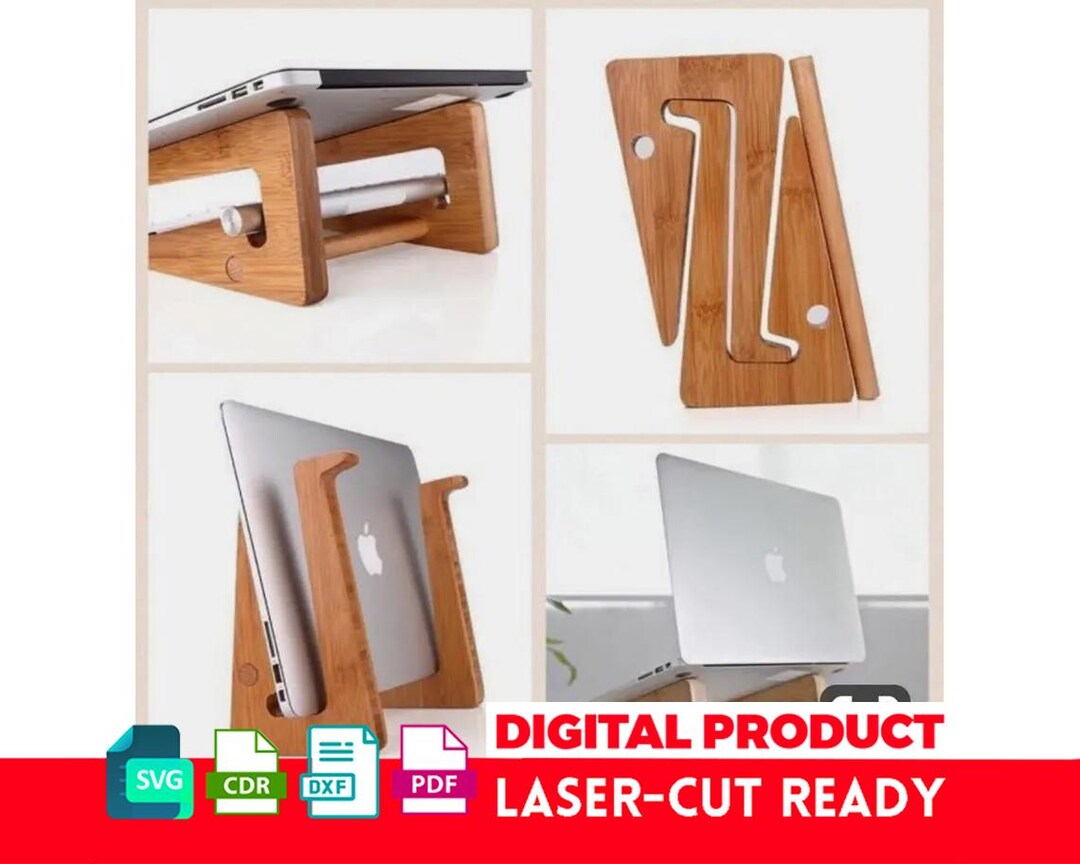 Digital Product - Laser Cut Multi-functional Laptop Stand - Etsy