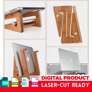 Digital Product - Laser Cut Multi-functional Laptop Stand - Etsy