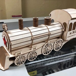 Digital Product - Laser Cut Steam Train Gift Box - Etsy