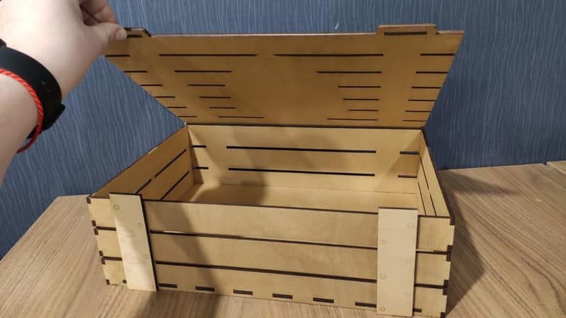 Digital Product - Laser Cut Military Crate Gift Box - Etsy