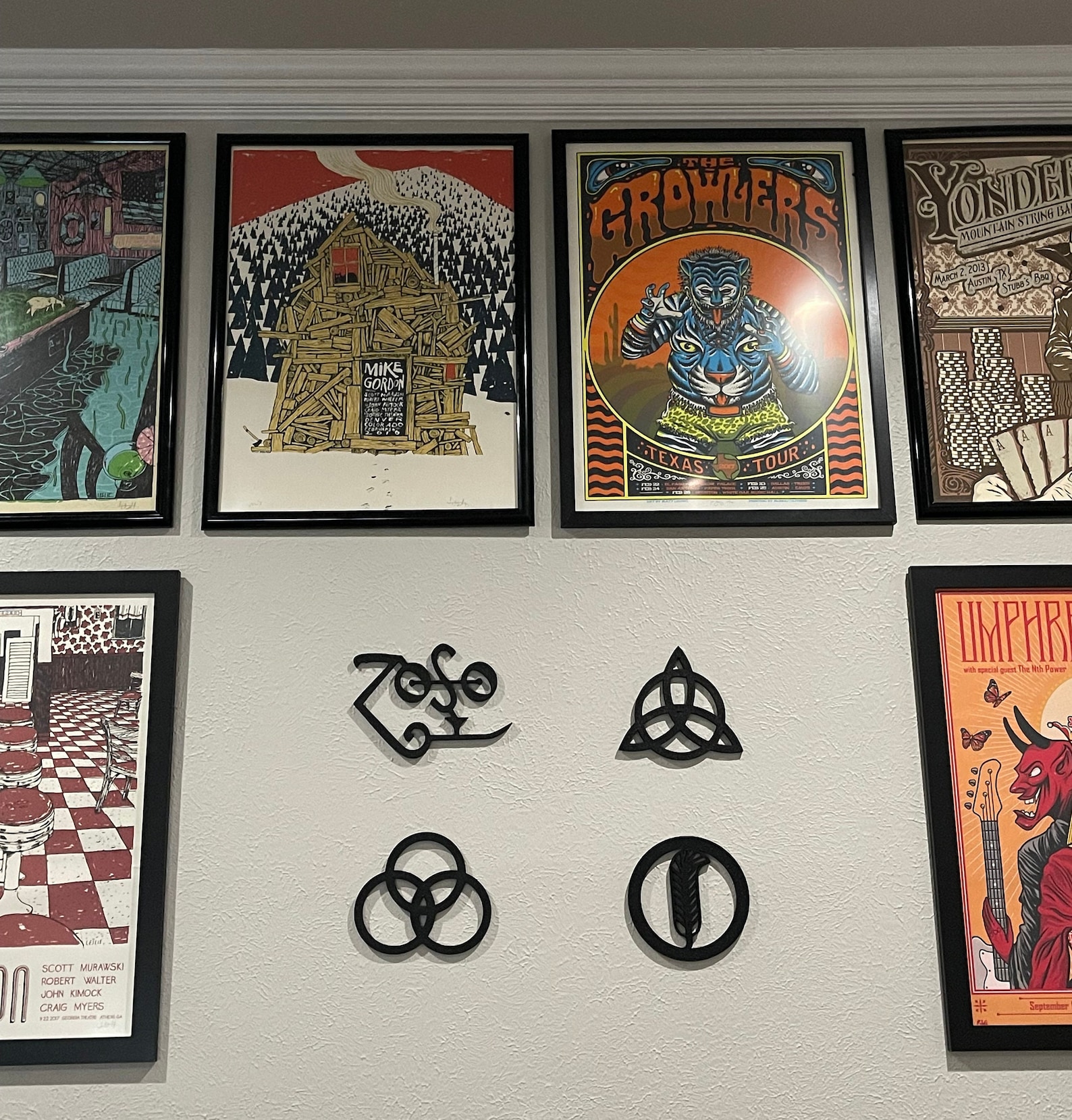 Led Zeppelin Symbols Wall Decor 3d Printed Custom Colors - Etsy