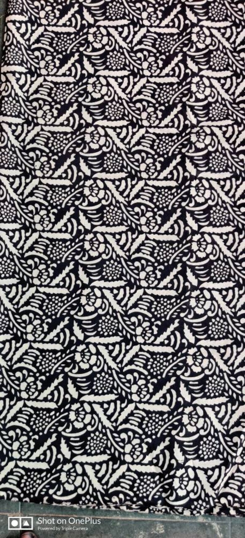 Hand Block Print Cotton Fabric, Indian Womens Clothing Fabric by Yard ...