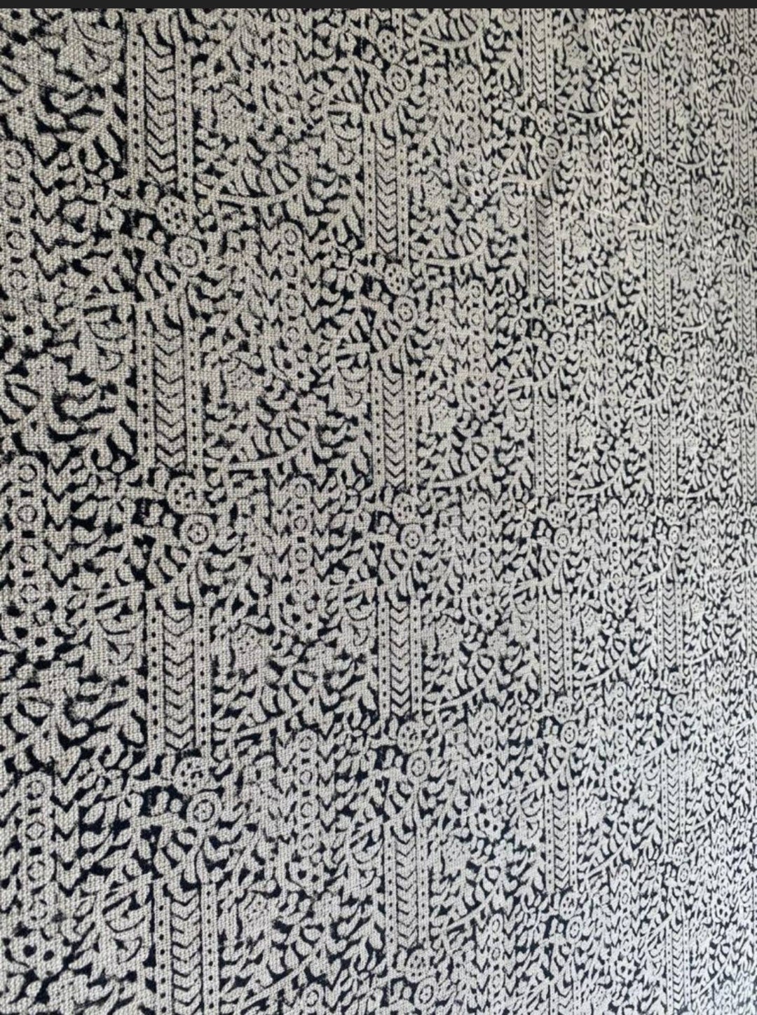 Handloom Lilen Fabric.indian Block Print, Indian Lilen, Hand Stamped ...