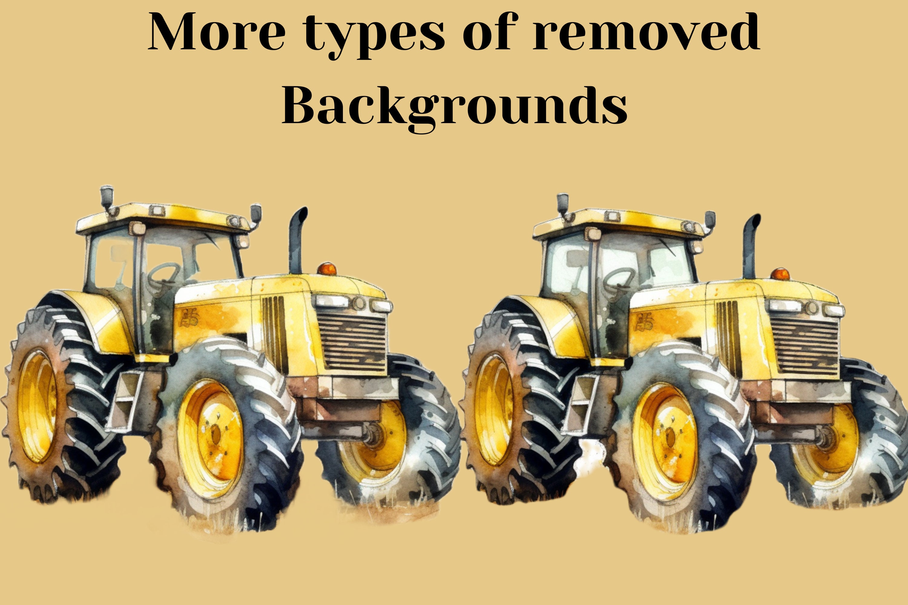 Yellow Watercolor Farm Life Clipart Bundle, Farm House, Girl, Hay, Car ...