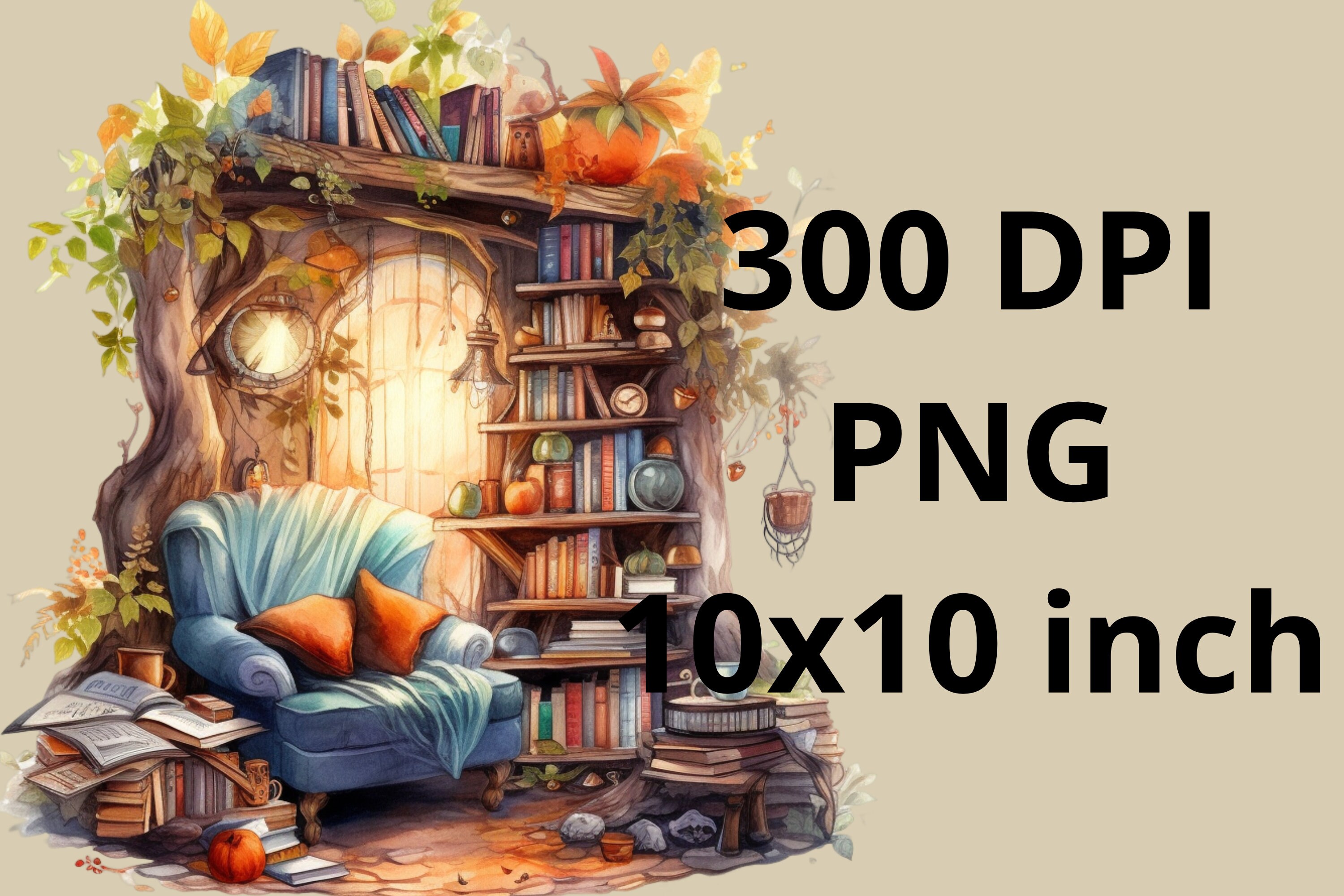 Watercolor Fairy Tale Clipart Bundle, Fantasy House, Castle, Forest ...