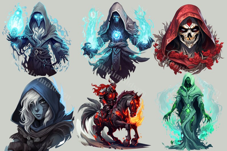 Dota 2 Inspired Clipart Bundle, Mythical, Fantasy, Creatures, Books, Game, PNG, Clipart Bundle ...