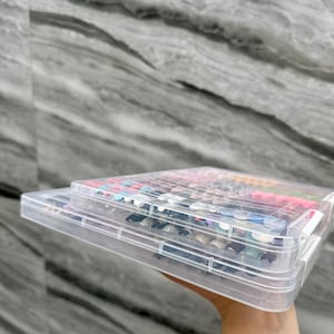 Press on Nail Storage Box Organize Fake Nail Set Acrylic Box Glue on ...