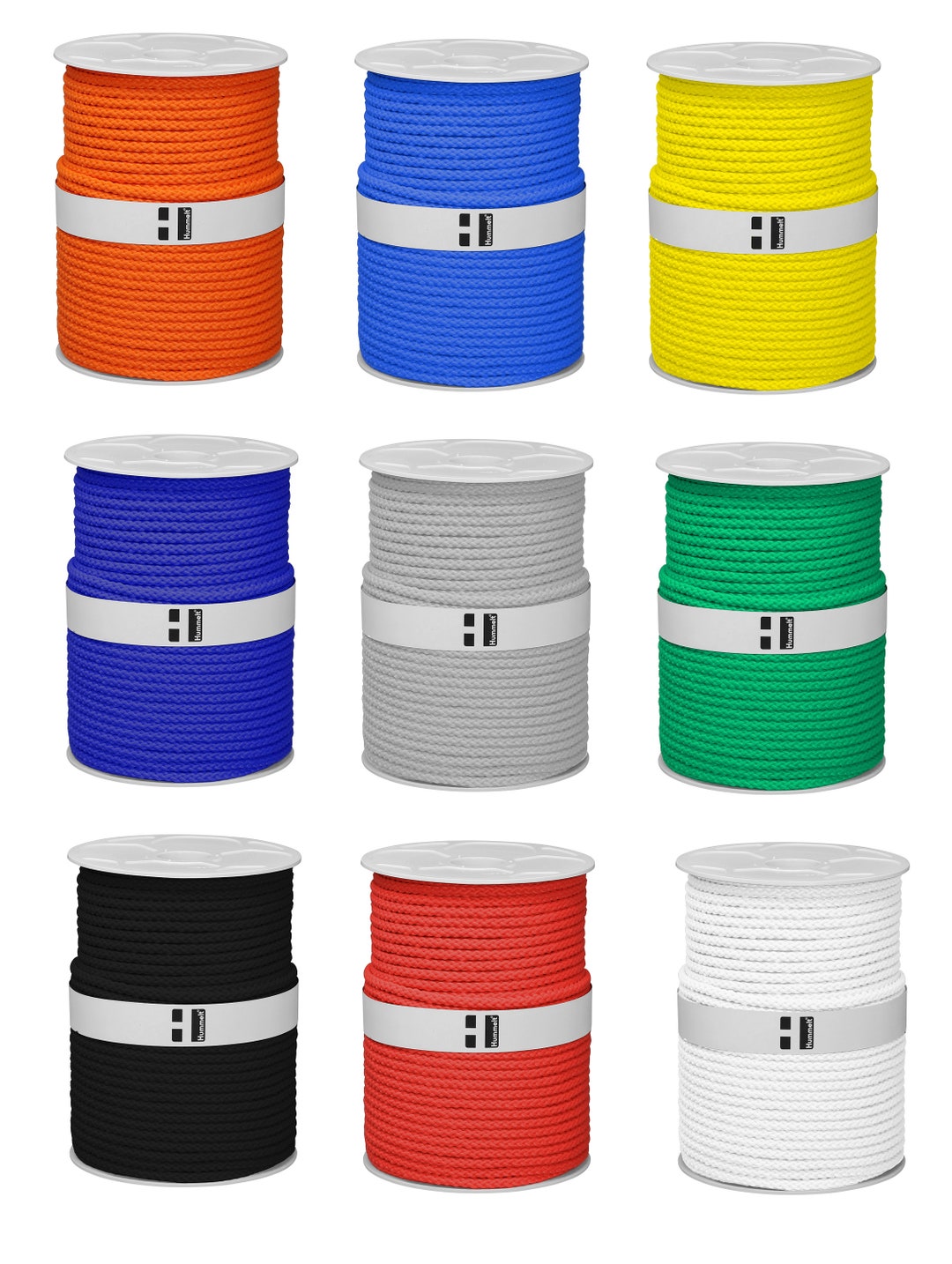 Hummelt® 8 Mm 50 M Universal Rope Polypropylene Rope on a Roll, Shiny ...