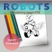 Robot Coloring Pdf Pages | Unleash Your Creativity With Our Printable ...