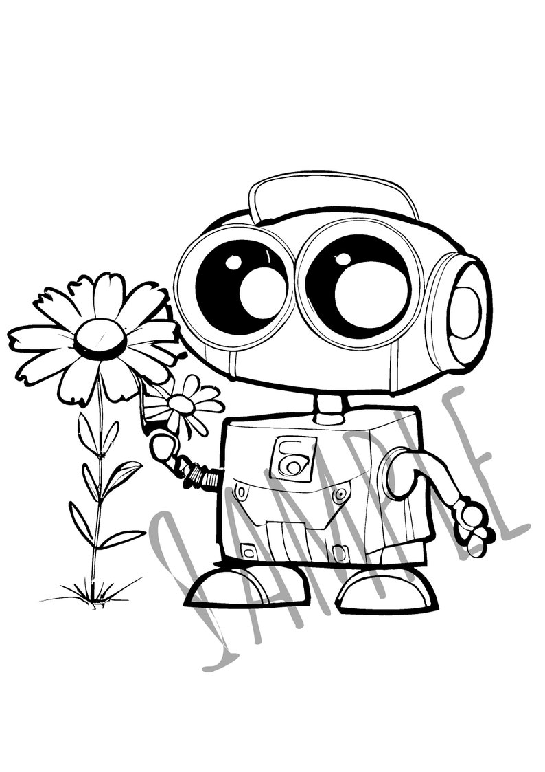 Robot Coloring Pdf Pages | Unleash Your Creativity With Our Printable ...