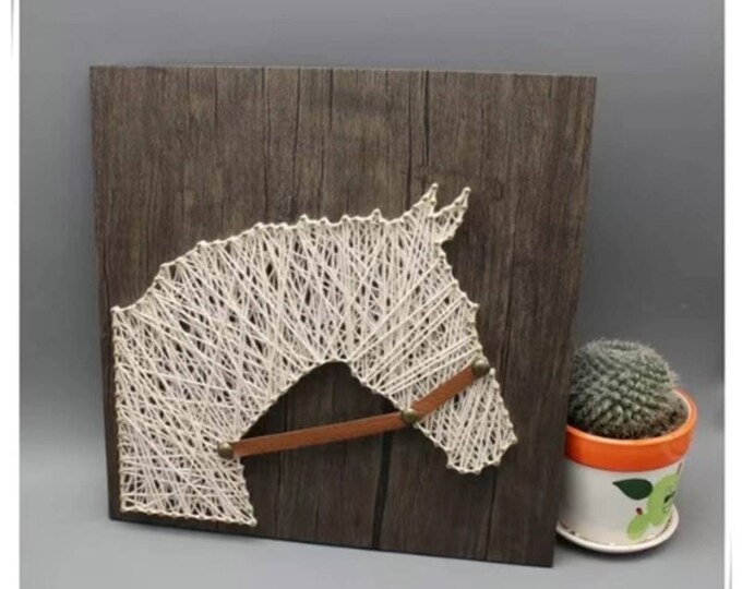 MADE TO ORDER Horse Head String Art Rustic Horse Gift Equestrian - Etsy