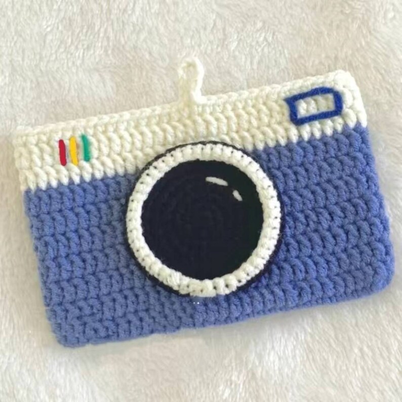 Handmade Crochet Cute Instagram Camera Pouch Small Coin Card - Etsy