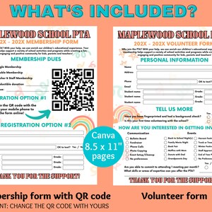 Editable PTA Flyer Bundle PTA Hand Out Templates Pta Calendar Flyer Why ...