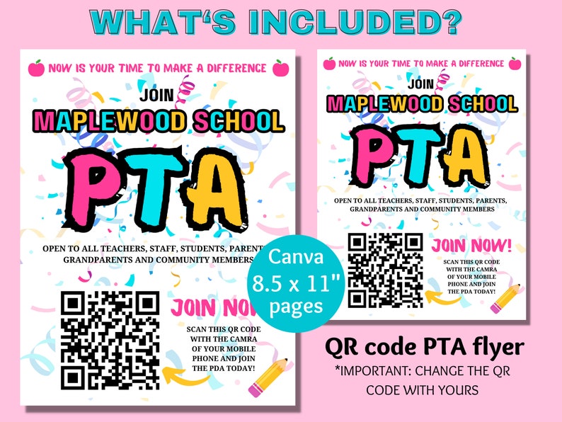 Editable PTA/PTO Membership and Volunteer Form PTA Hand Out Templates ...