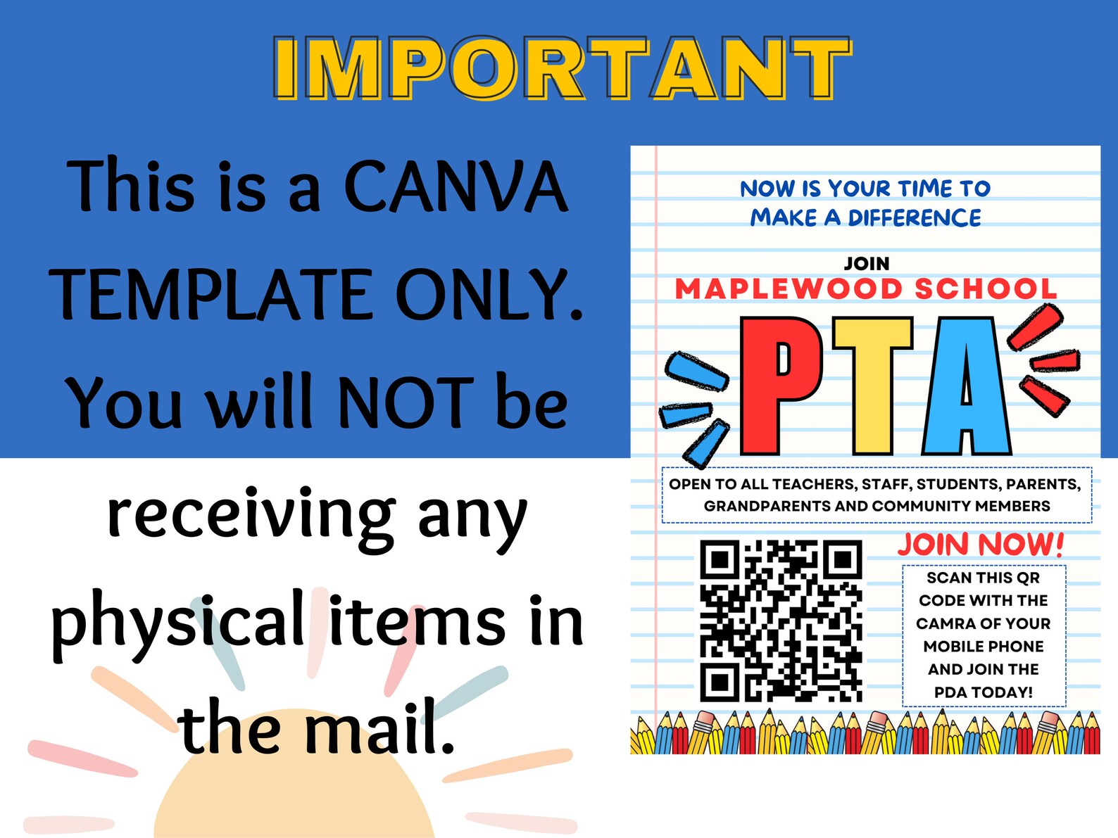Editable PTA Flyer Bundle PTA Hand Out Templates Pta Calendar Flyer Why ...