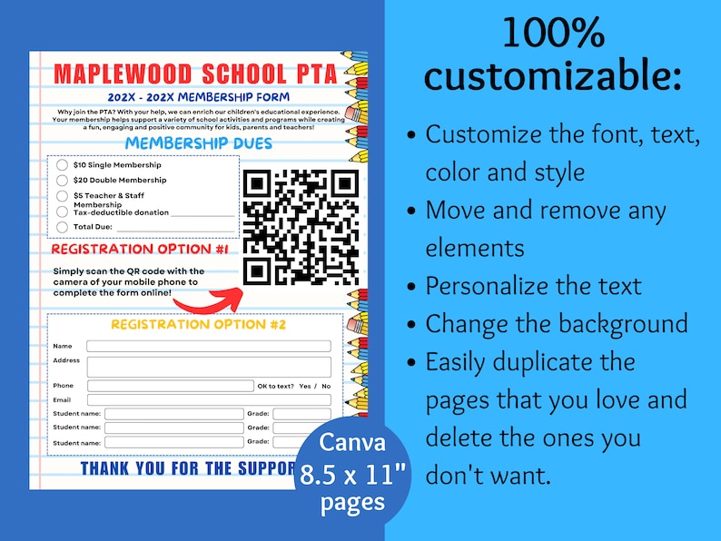 Editable PTA Flyer Bundle PTA Hand Out Templates Pta Calendar Flyer Why ...