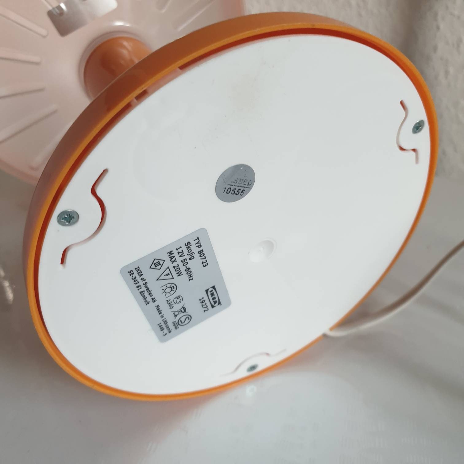 Vintage IKEA Lamp SKOJIG Mushroom Lamp With Orange Clouds Henry Preutz ...