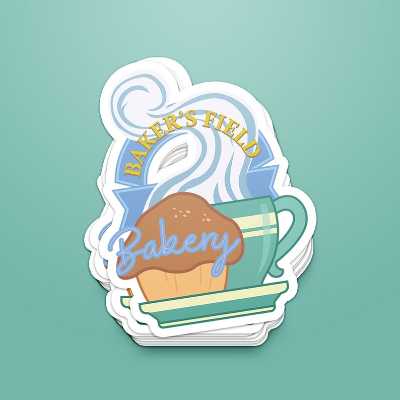 Bakers Field Bakery Logo Sticker Disney California Adventure ...