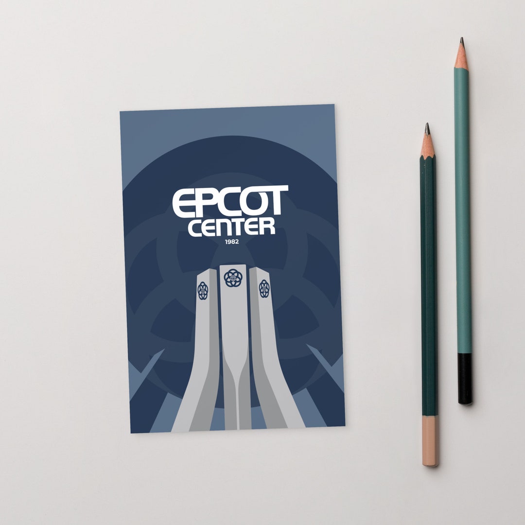 Epcot Centre Retro Postcard Walt Disney World WDW Spaceship Earth - Etsy