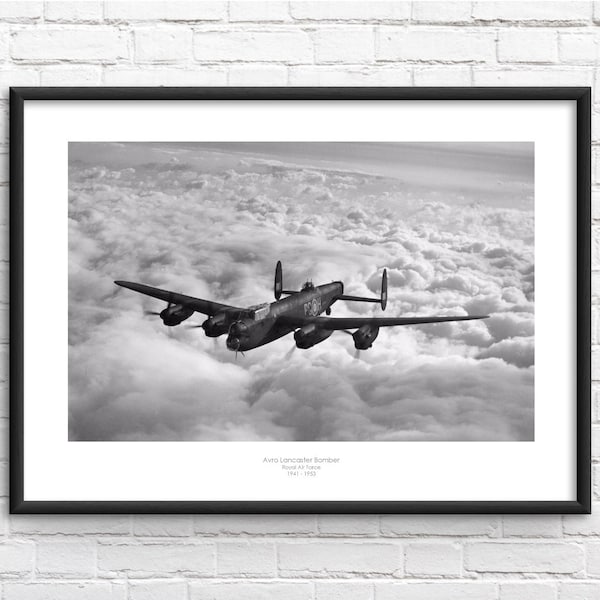 Lancaster Bomber Print - Etsy UK