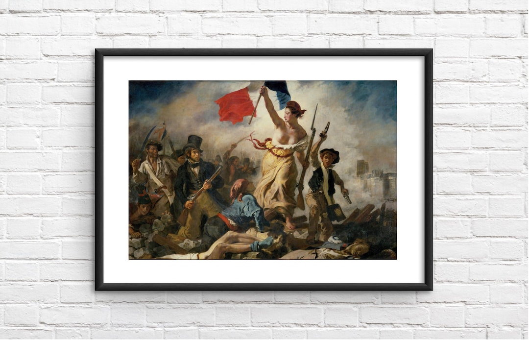 Liberty Leading the People Painting Reproduction Framed Print - Etsy