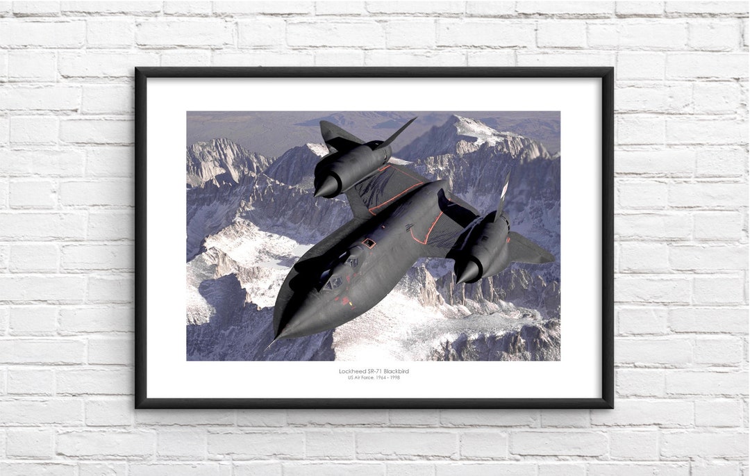 Lockheed SR-71 Blackbird Commemorative Framed Print - Etsy