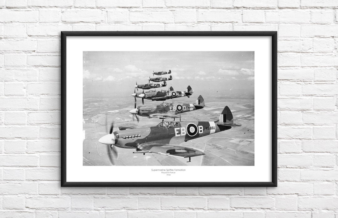 Spitfire Formation WWII Commemorative Framed Print - Etsy UK