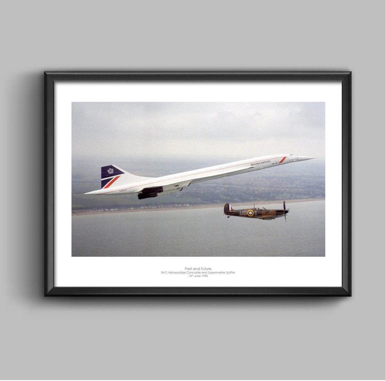 Concorde Spitfire Full Colour Commemorative Framed Print - Etsy