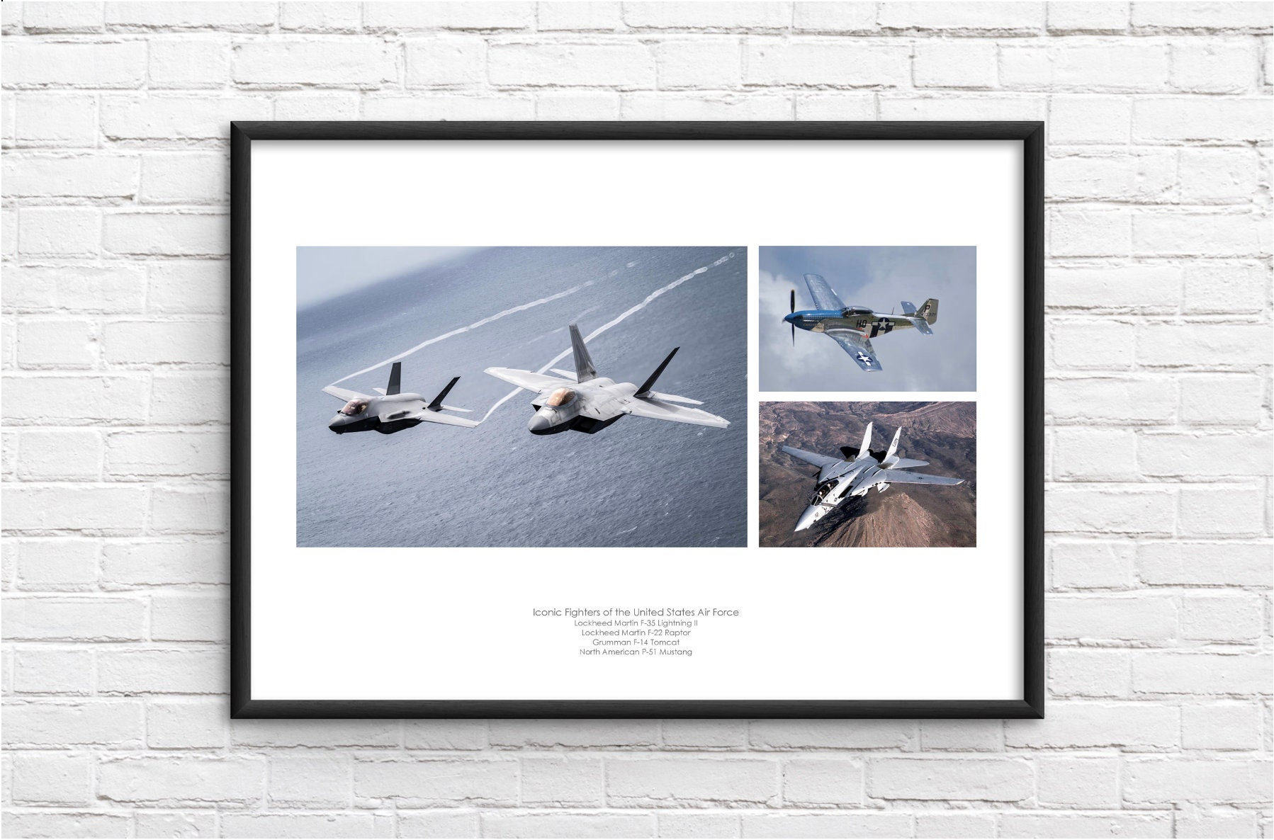 Icons of the US Air Force Full Colour Commemorative Framed Print - Etsy