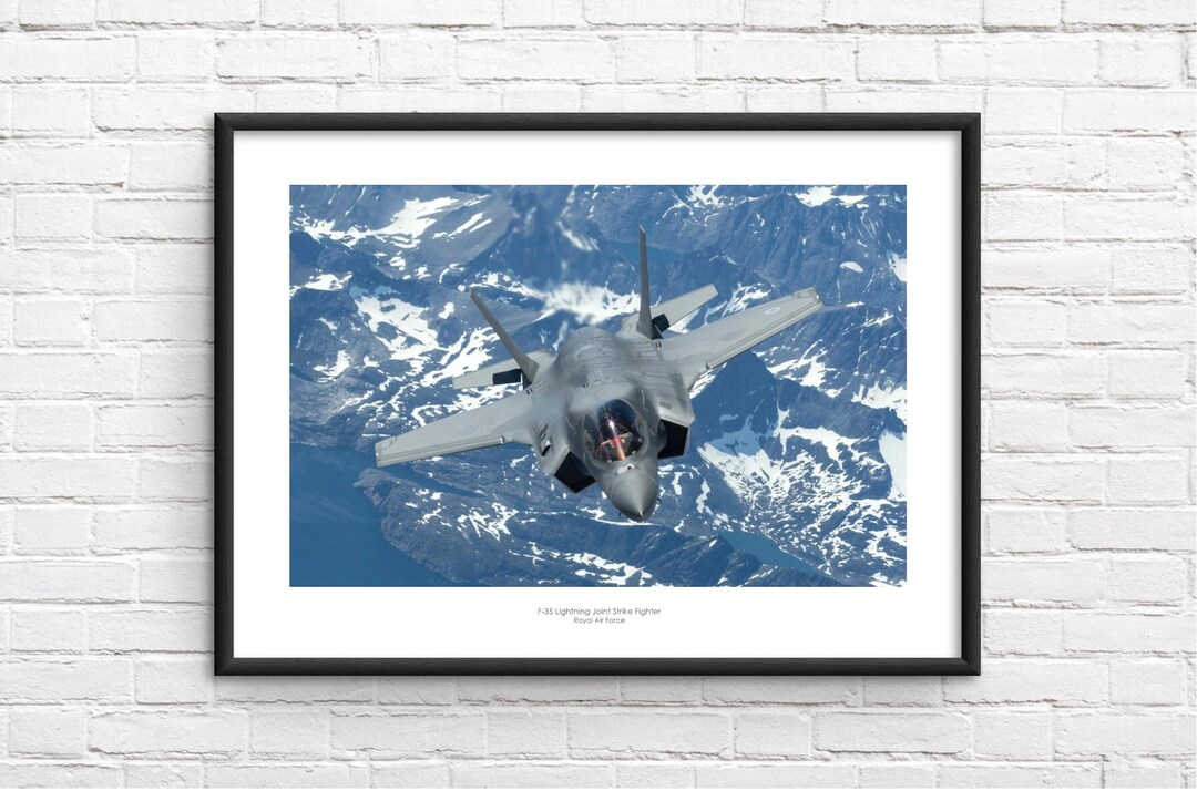 F-35 Joint Strike Fighter Full Colour Commemorative Framed Print - Etsy