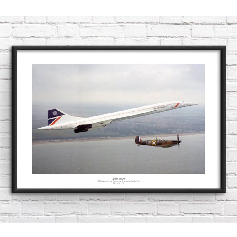 Concorde Art Framed - Etsy UK