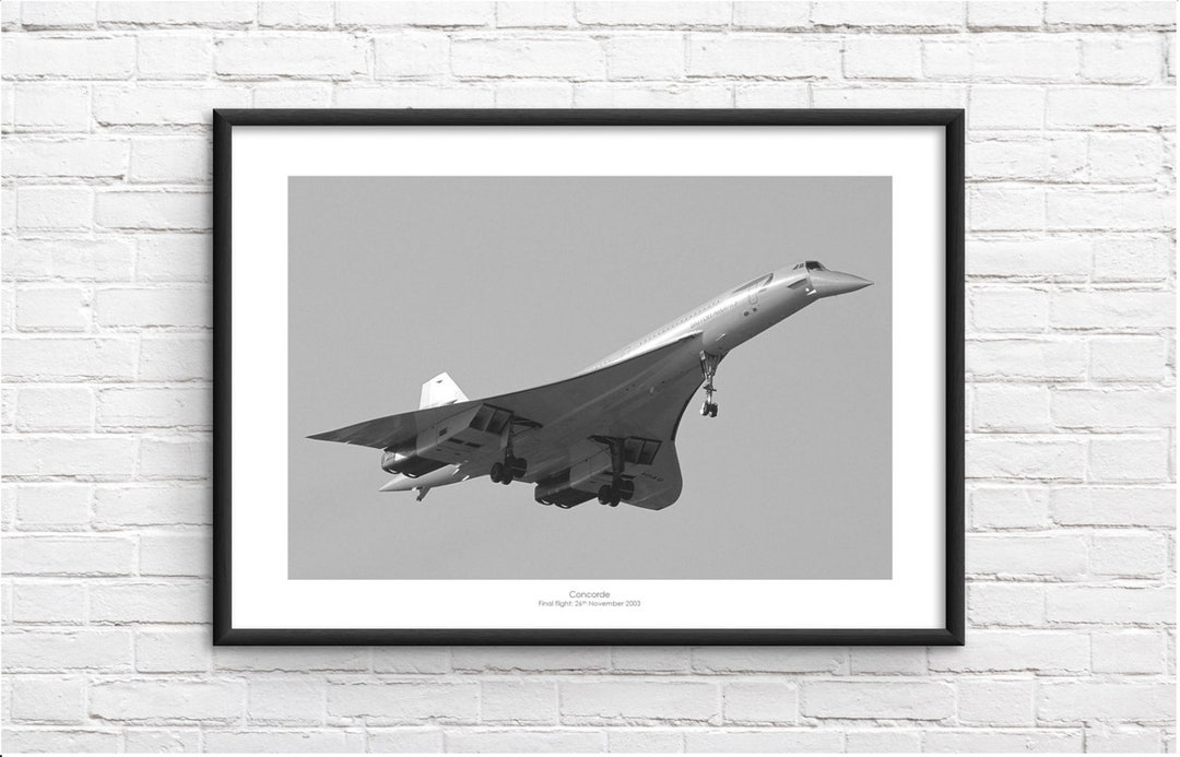 Concorde Final Flight Commemorative Framed Print - Etsy